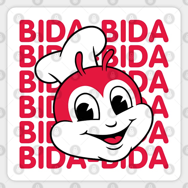 Jollibee Certified Bida-Bida - Jollibee - Sticker | TeePublic
