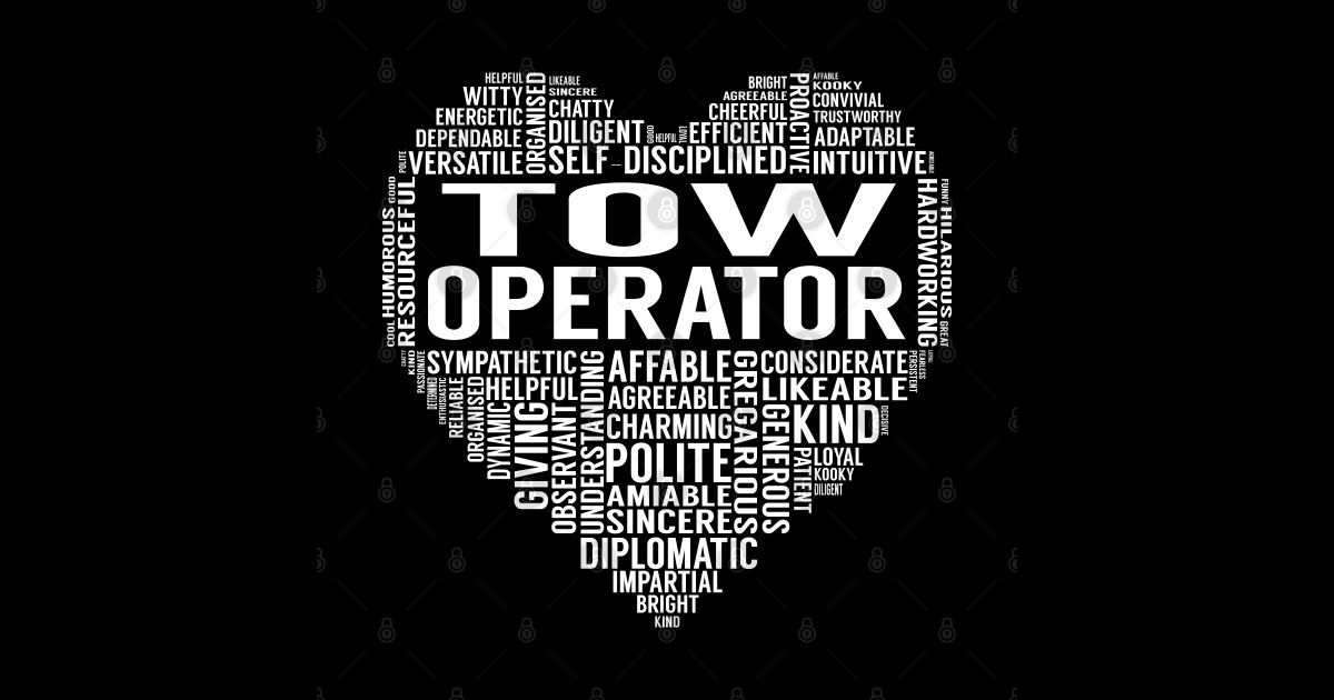 Tow Operator Heart - Tow Operator - Sticker | TeePublic