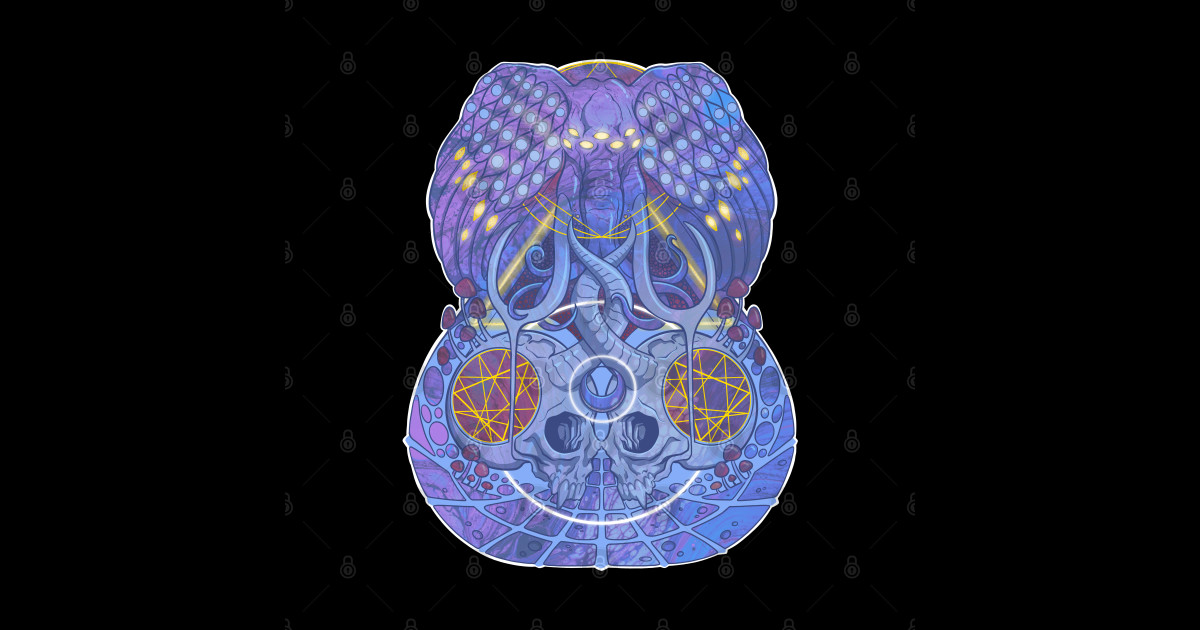 Electric octophant - Surreal - Sticker | TeePublic