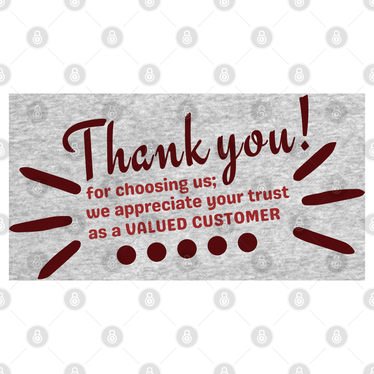 Customer appreciation for valued customer - Valued Customer - T-Shirt ...