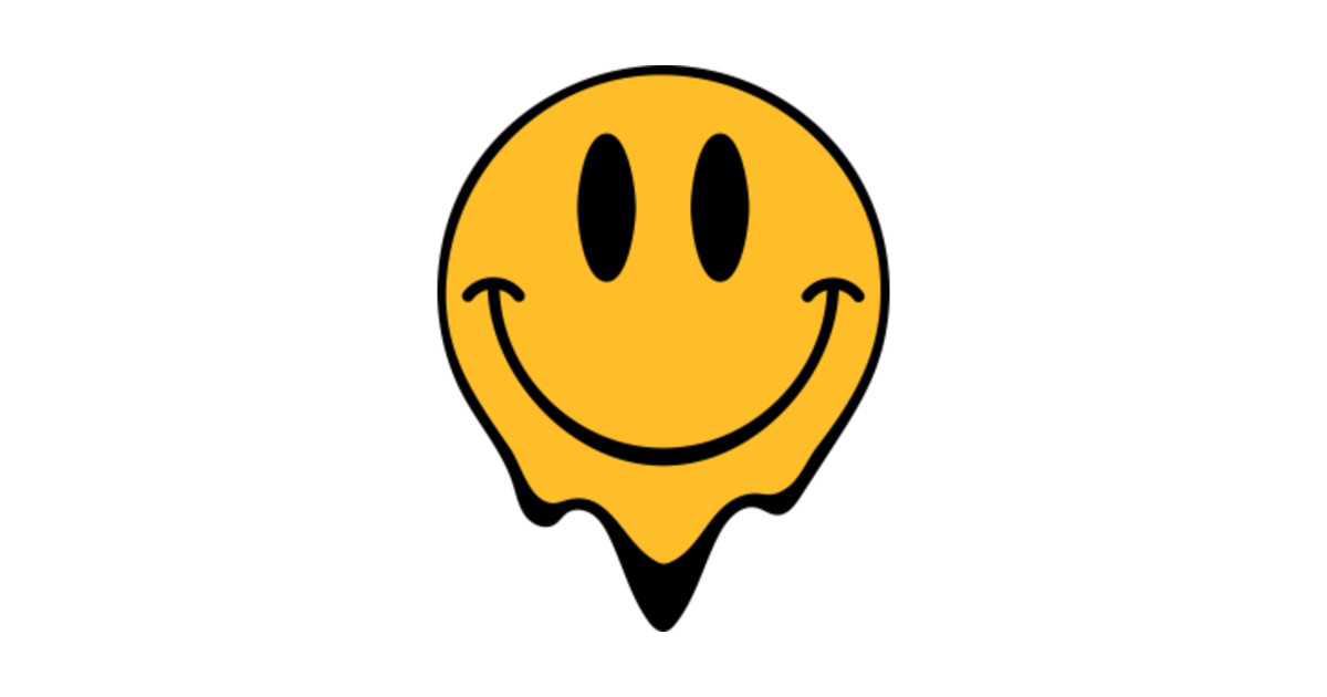 Rave Smiley Face Original Old Skool Raver Party - Smile - Magnet ...