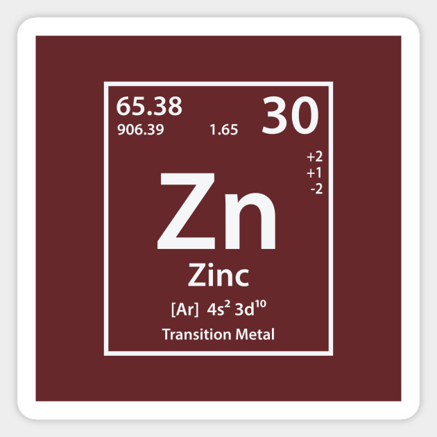 Zinc Element - Zinc - Sticker | TeePublic