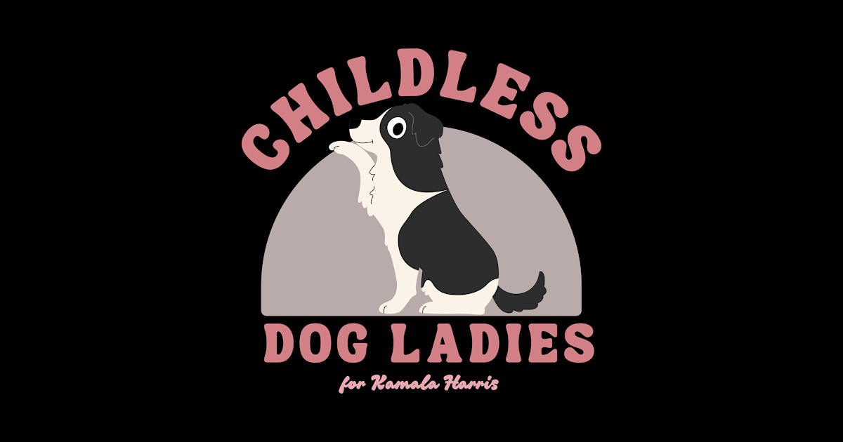 Childless Dog Ladies for Kamala Harris Border Collie - Childless Dog ...