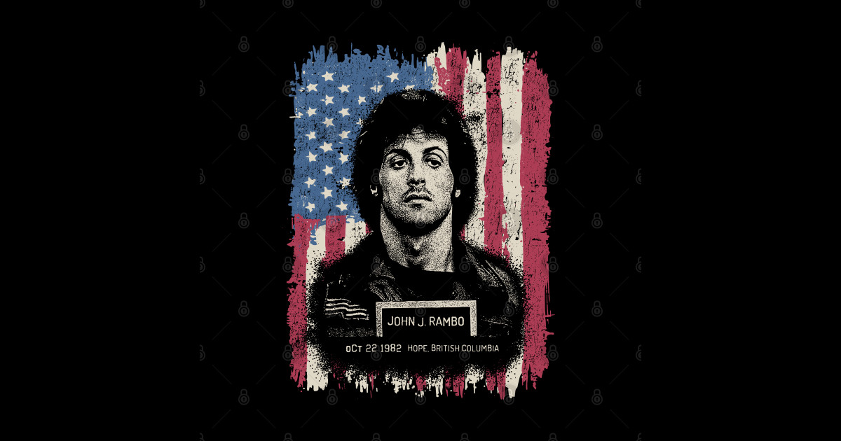 Rambo American Flag - Rambo - Sticker | TeePublic