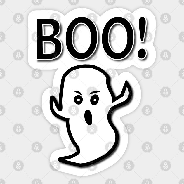 Ghost Boo! - Ghost - Sticker | TeePublic