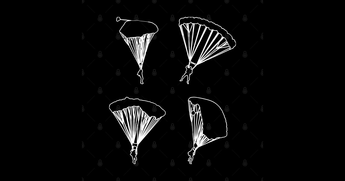 Paragliding Airborne Parachute - Paragliding - Pin | TeePublic