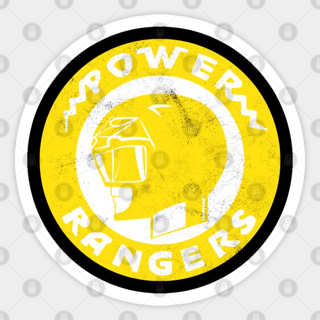 yellow ranger - Yellow Ranger - Sticker | TeePublic