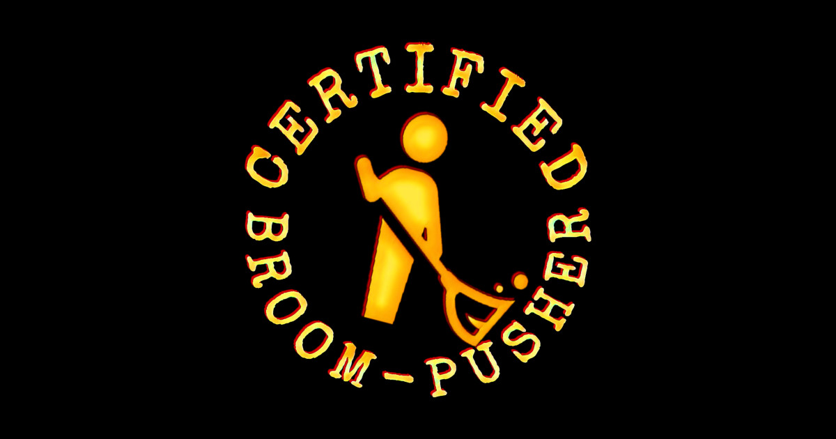 Work humor - Broom - Sticker | TeePublic