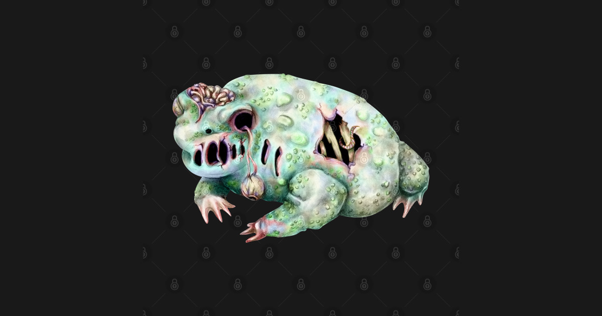 Zombie toad drawing - Toad - T-Shirt | TeePublic