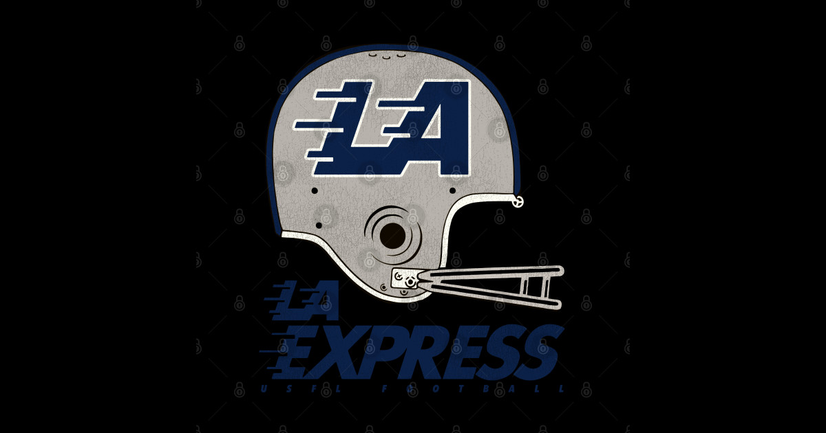 Defunct LA Express Football Helmet - Football - Sticker | TeePublic