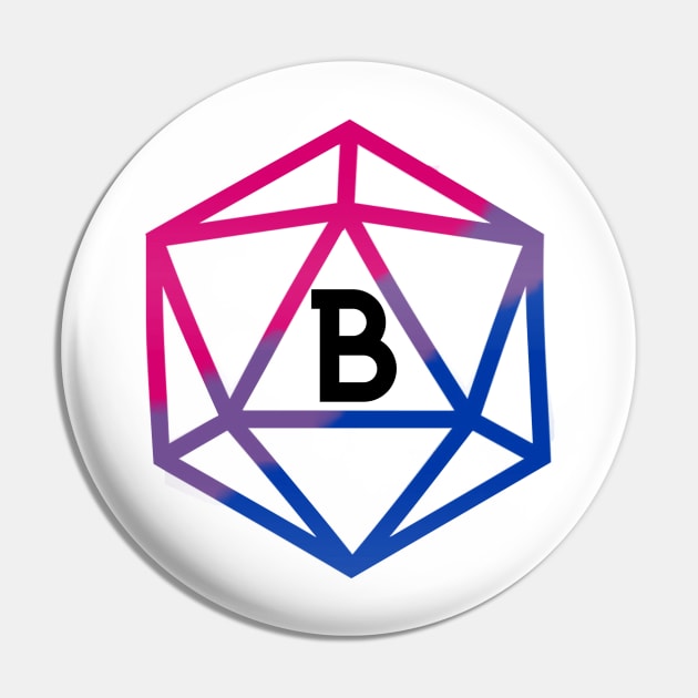 Bi Pride Flag Dice - Pride Flag - Pin | TeePublic