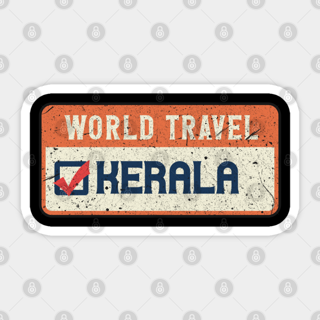 kerala world travel - Kerala - Sticker | TeePublic