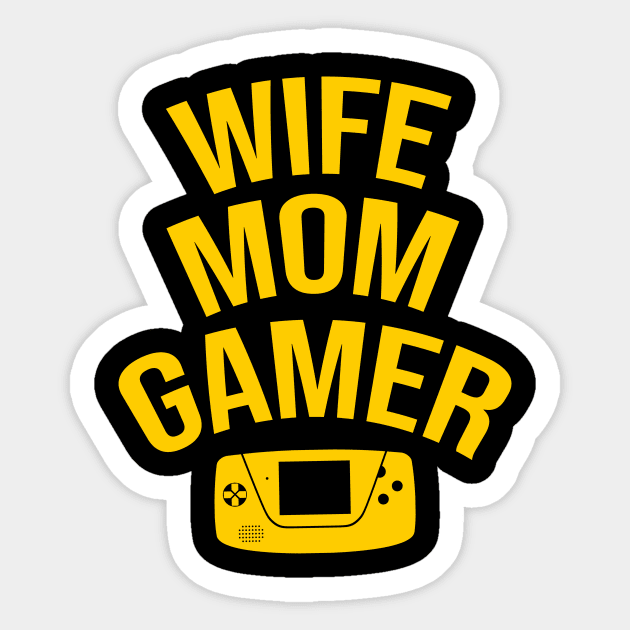 Wife mom gamer - Gamer Mom - Sticker | TeePublic