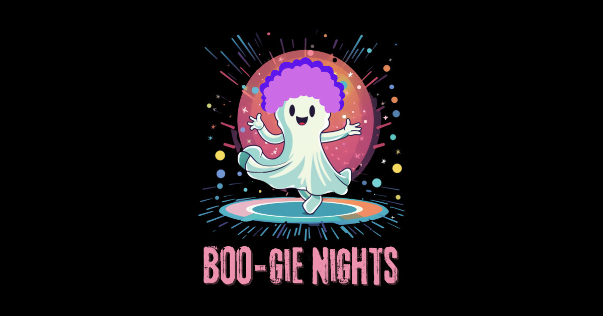 Boo Halloween Ghost Disco Boogie Funny Spooky - Boo Ghost Halloween ...