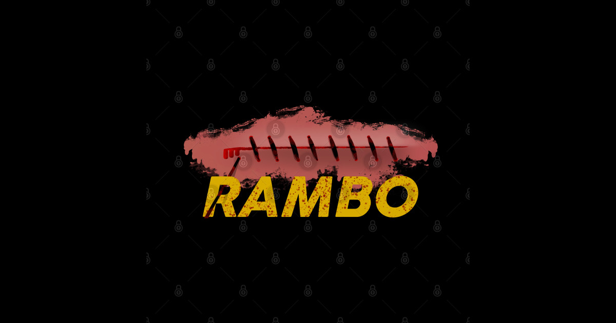 Rambo Scar - Rambo - Sticker | TeePublic