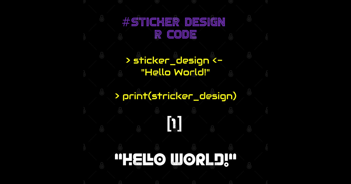 Sticker Design Programming R Code Invert Color Programming