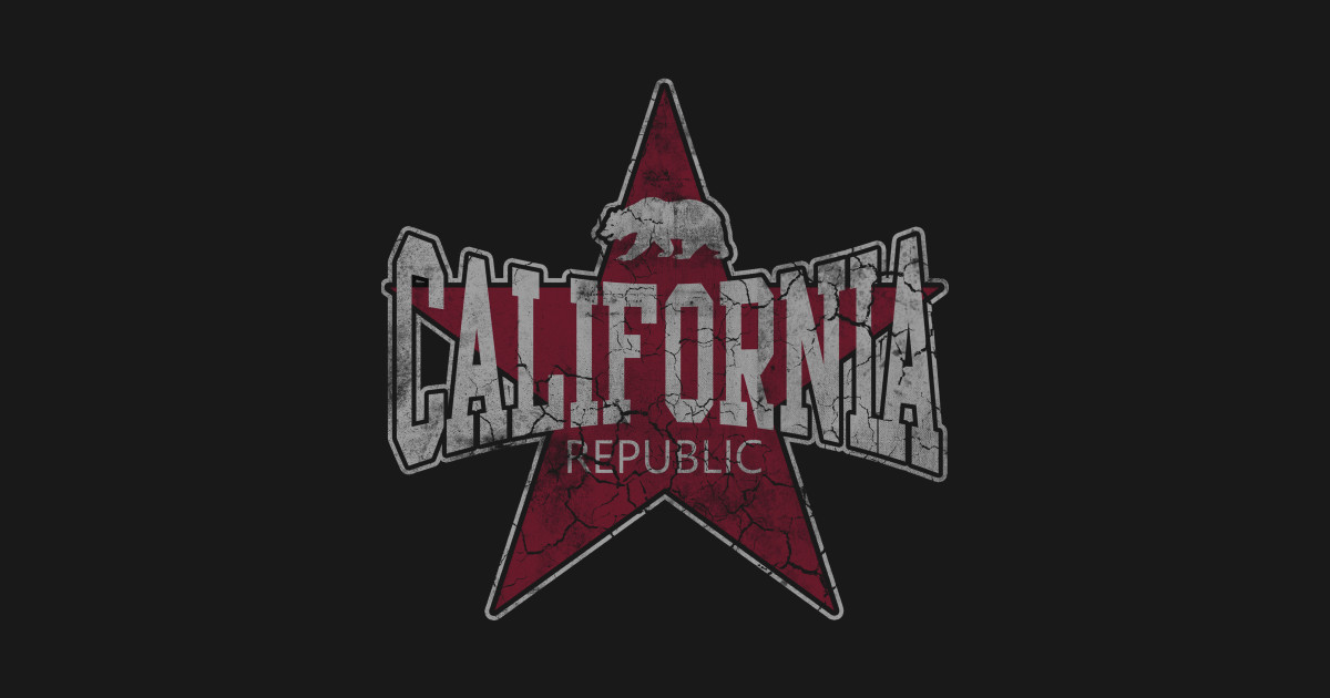 Vintage California Star - California - Sticker | TeePublic