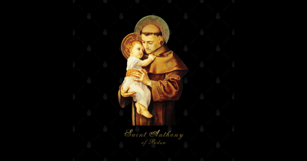 Saint Anthony of Padua - St Anthony - Sticker | TeePublic