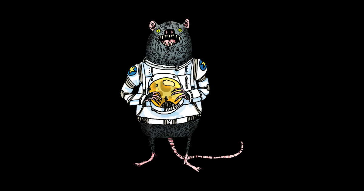 Rat Astronaut! - Cosmonaut - Sticker | TeePublic