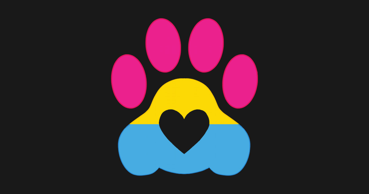 Pride Cat Paw: Pan Pride - Pansexual - T-Shirt | TeePublic