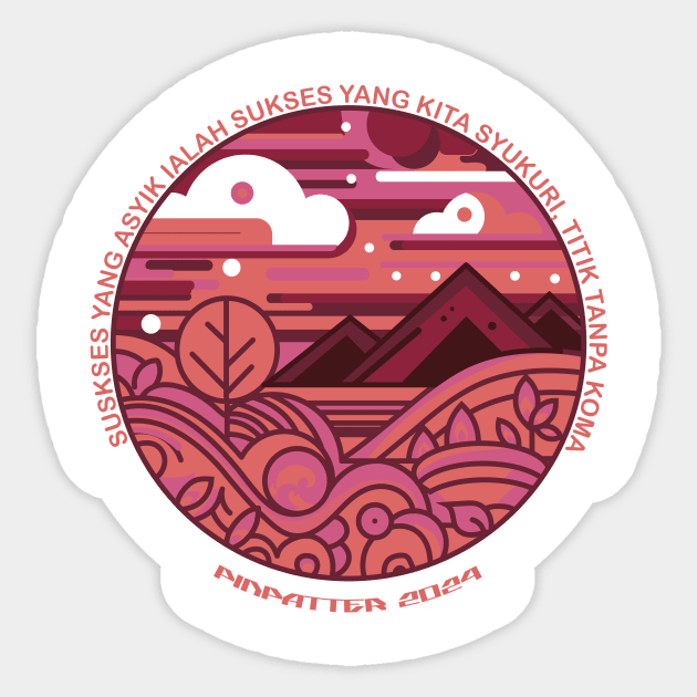 Red vintage retro relaxing - Vintage Retro - Sticker | TeePublic