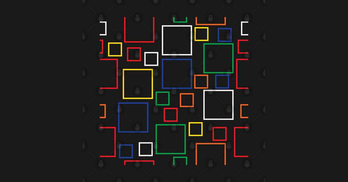 Colorful Squares Pattern - Colorful Squares - T-Shirt | TeePublic
