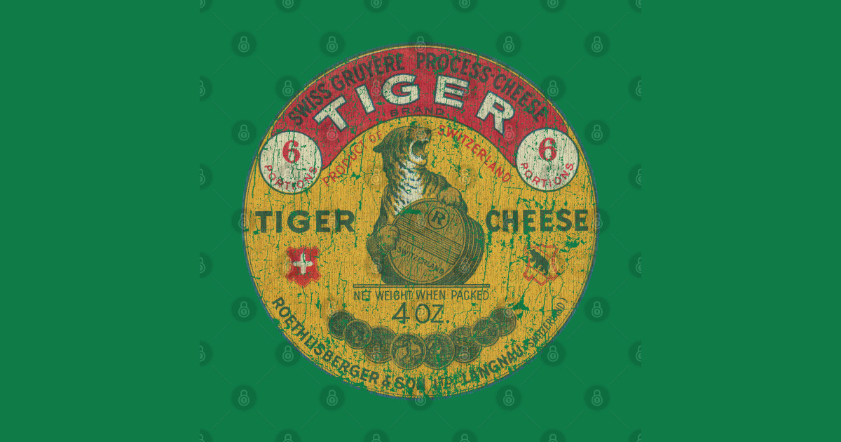 Tiger Cheese 1945 - Cheese - T-Shirt | TeePublic