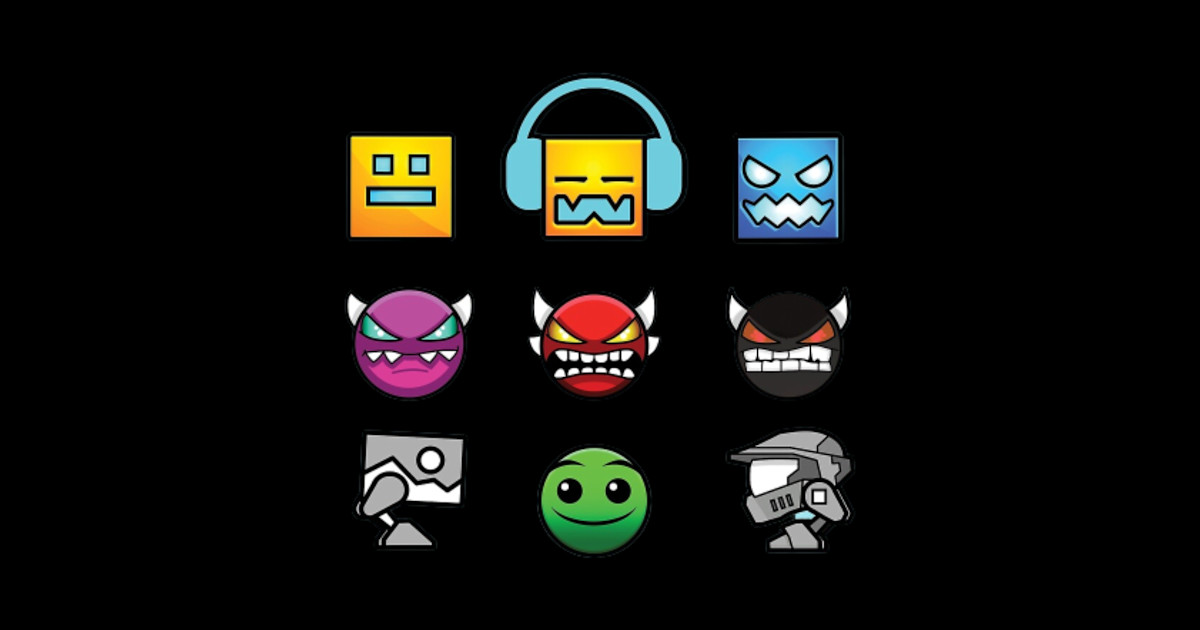 Geometry Dash Collection - Geometry Dash - Sticker | TeePublic