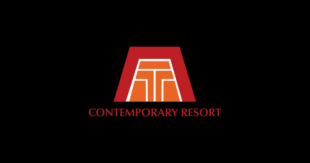 Retro Contemporary Resort Logo - Contemporary Resort - Sticker | TeePublic