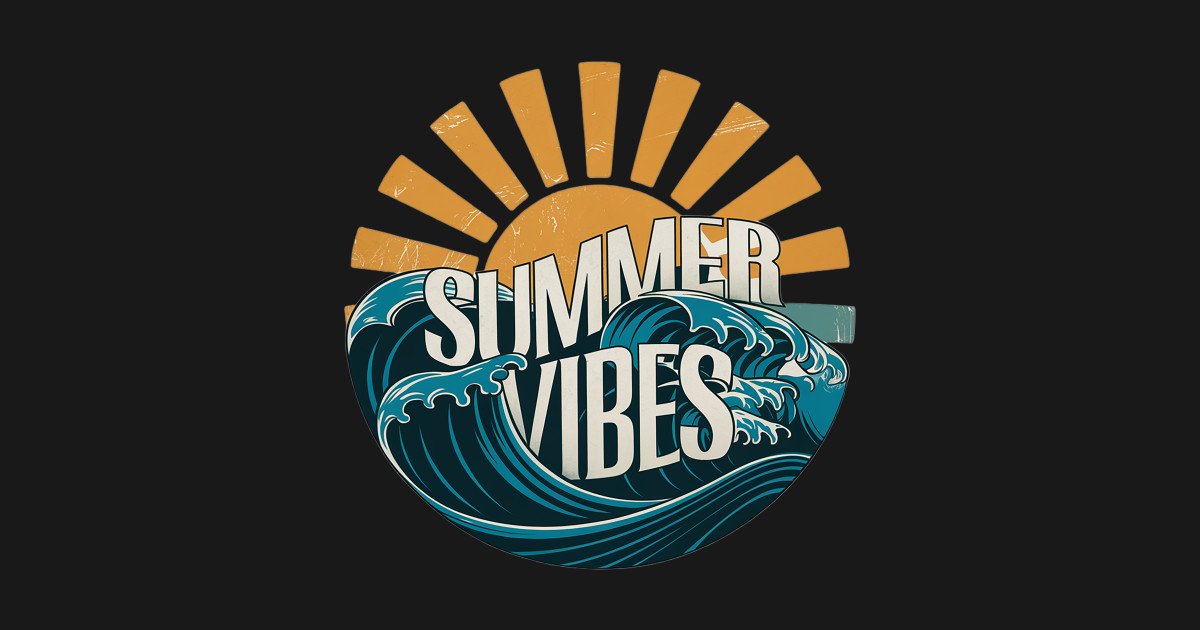 Summer Vibes Vintage Retro 70's Beach Vacation Cute Women's - Summer ...