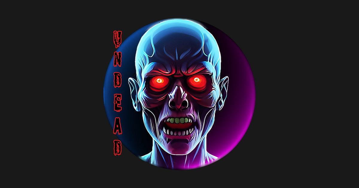 Undead - Neon Zombie - Halloween - T-Shirt | TeePublic