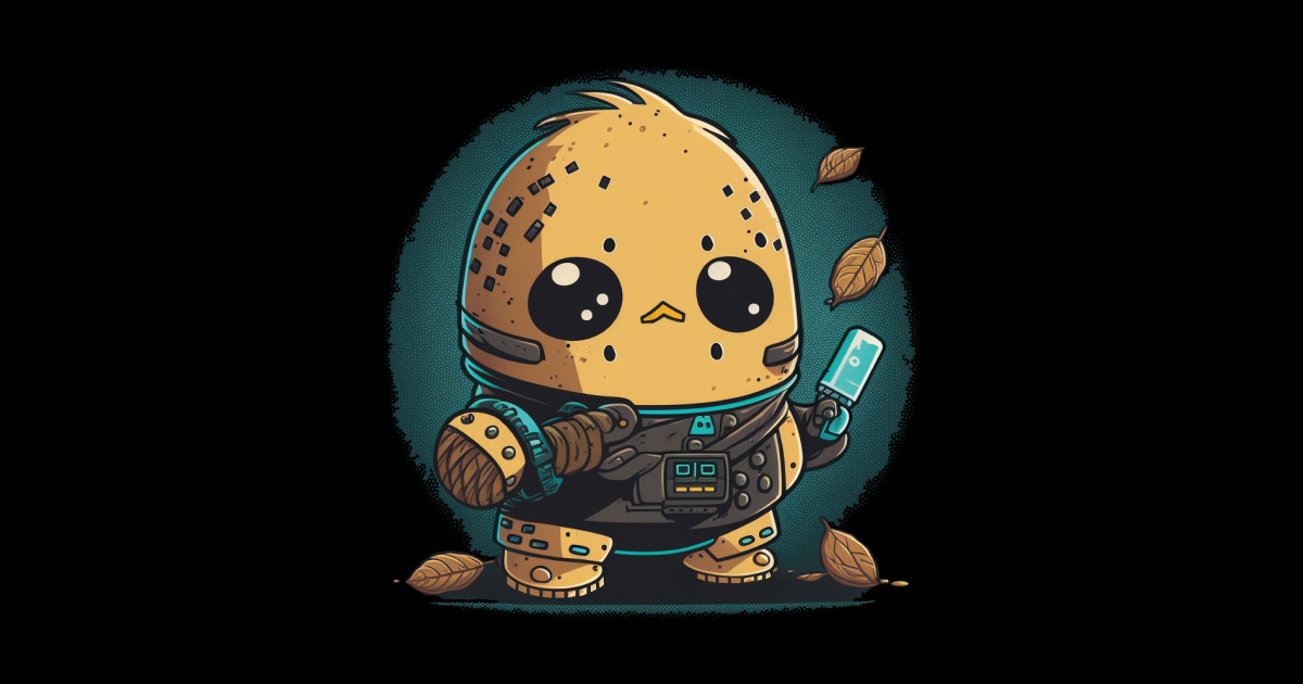 Cyber Potato - Cyberpunk - Sticker | TeePublic