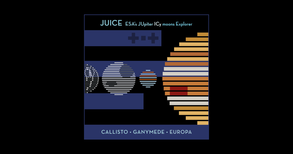 Space Exploration JUICE Jupiter ICy Moons Explorer For DARK backgorunds ...