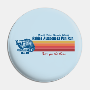 The Office Fun Run Meredith Rabies Pins and Buttons for Sale | TeePublic