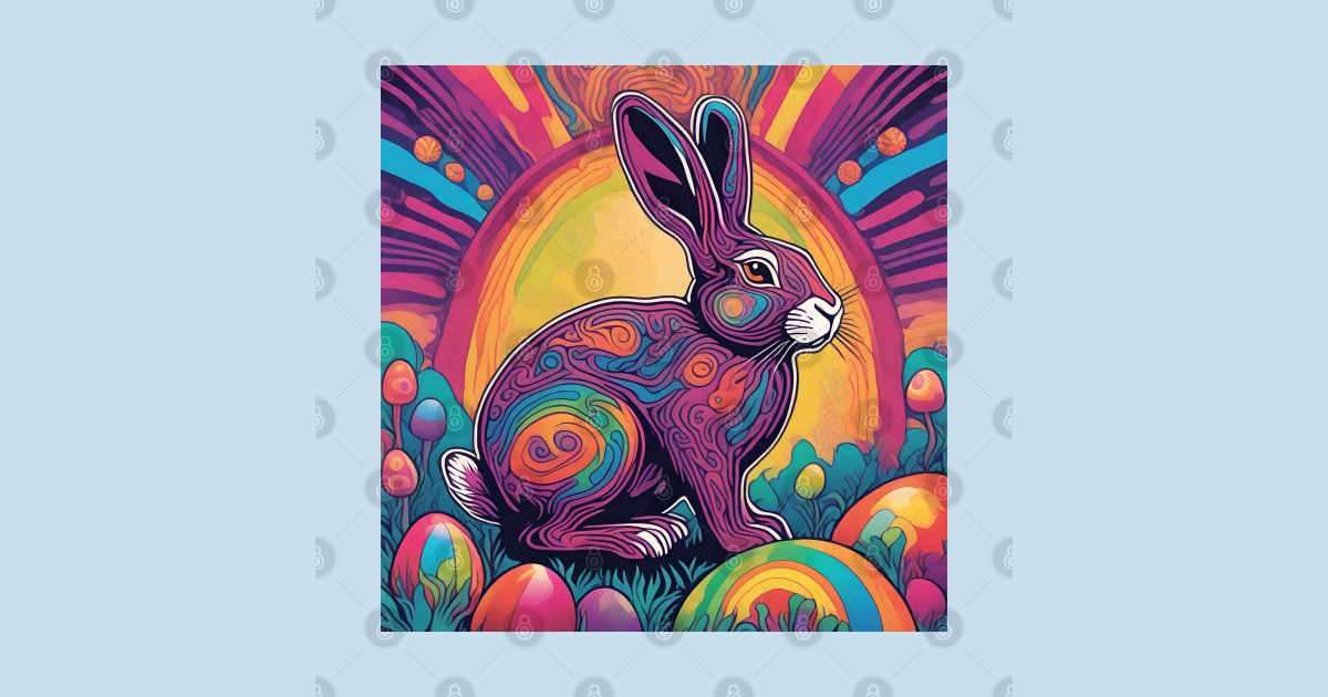EEG-static Eggspedition of Easter - Easter Bunny Colorful - T-Shirt ...