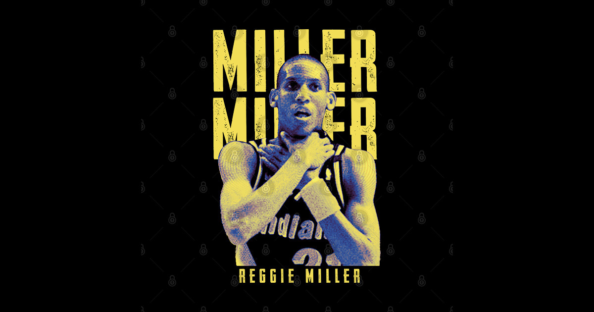Reggie Miller Choke Sign Vintage - Reggie Miller - Sticker | TeePublic