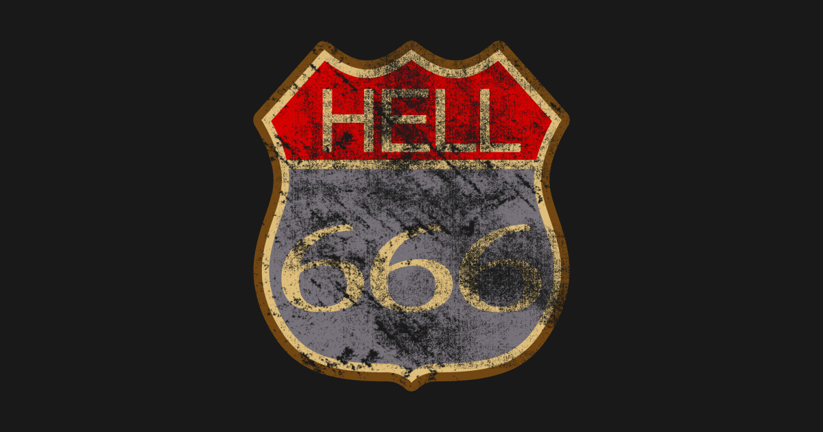 hell 666 - Route 66 - T-Shirt | TeePublic