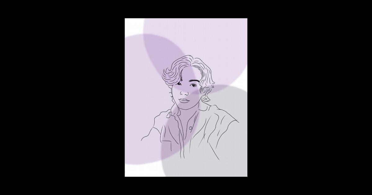 Jk drawing - Jungkook - Sticker | TeePublic