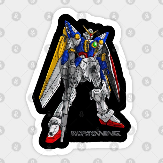 Gundam Wing - Aerial - Sticker | TeePublic
