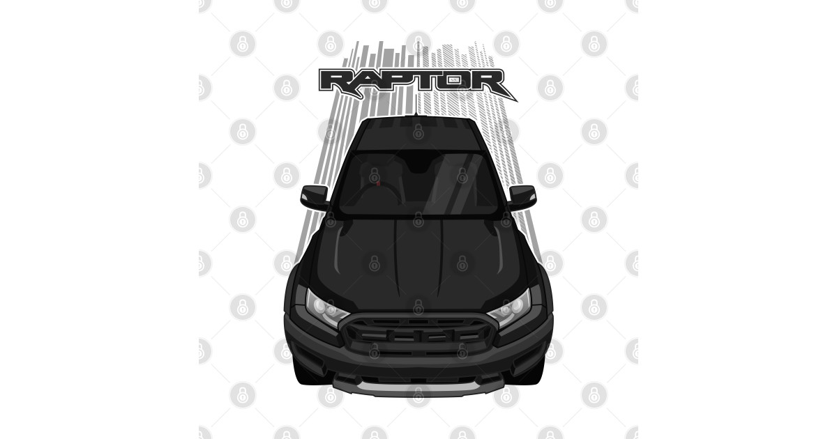 Ford Ranger Raptor 2019-2020 - Black - Ford Ranger Raptor 2019 - T ...