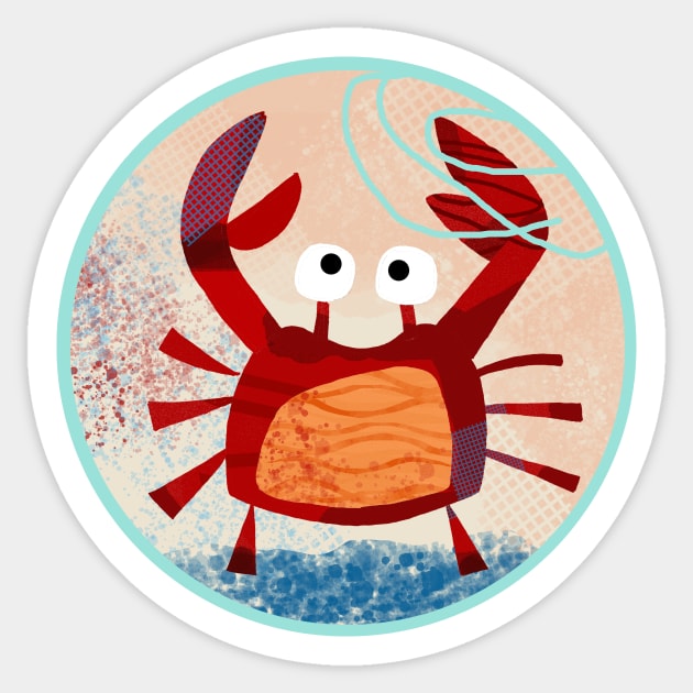 Crab - Crab - Sticker | TeePublic