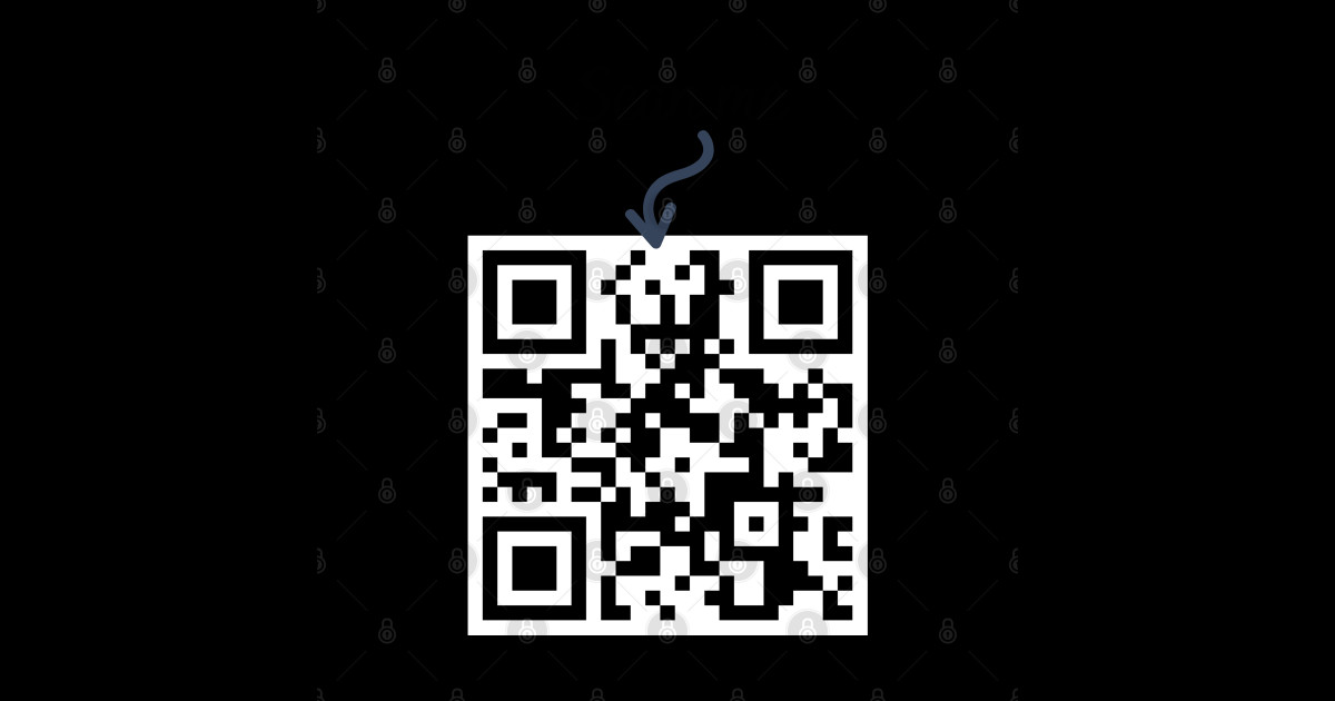 QR Code Design (Scan for Message) - Qr Code Design - Sticker | TeePublic