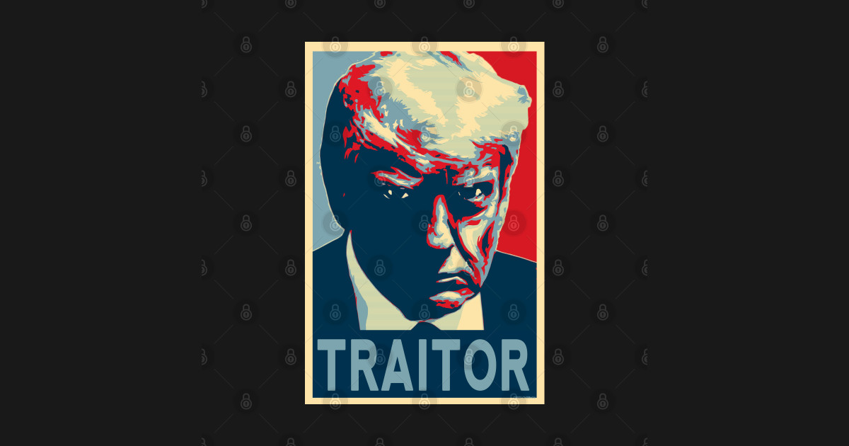 Trump Traitor Mugshot - by-CH3Media - Trump Mugshot - T-Shirt | TeePublic