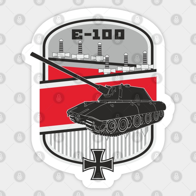 Superheavy tank E-100 - World Of Tanks - Sticker | TeePublic