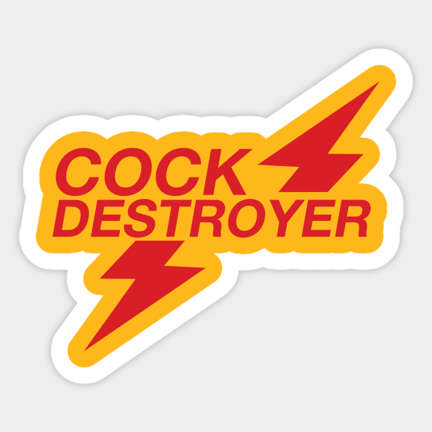 Cock Destroyer (Rush Poppers Design) - Popperbate - Sticker | TeePublic