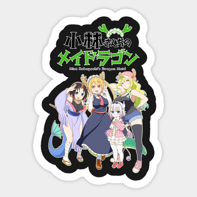 dragon maid - Anime - Sticker | TeePublic