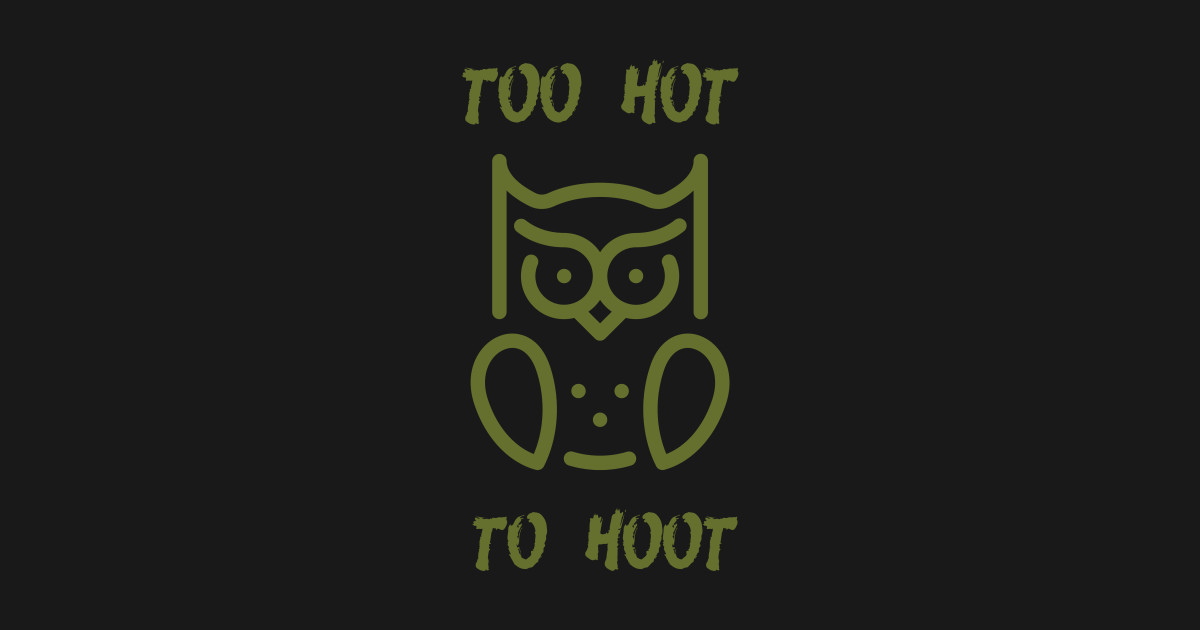 Too Hot To Hoot Palindrome - Palindrome - T-Shirt | TeePublic