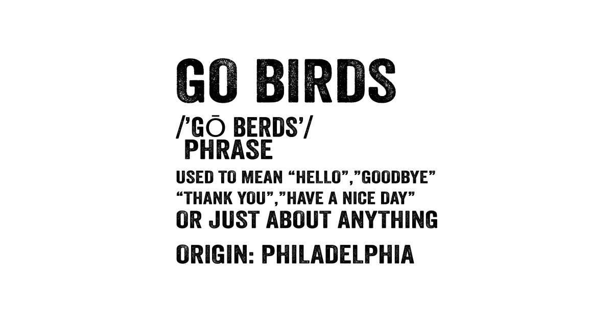 Go Birds Definition - Text Style Black Font - Go Birds Definition ...