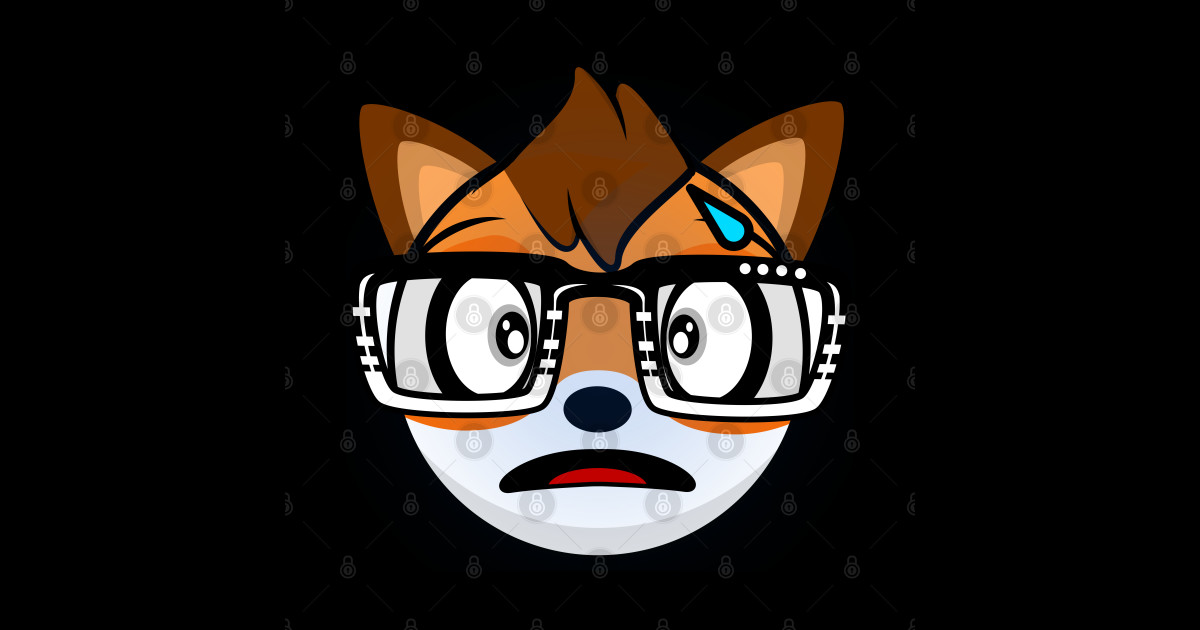 Shocked Fox Robin - Moulemote - Sticker | TeePublic