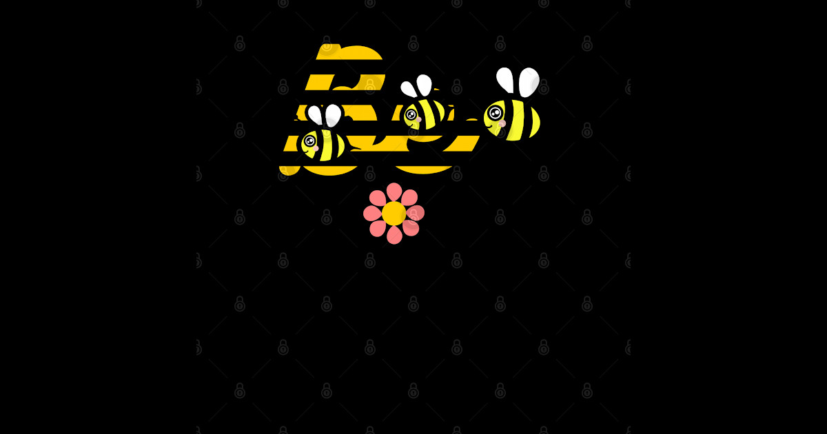 Be Kind positive quote with cute bee cartoon - Be Kind - Sticker ...
